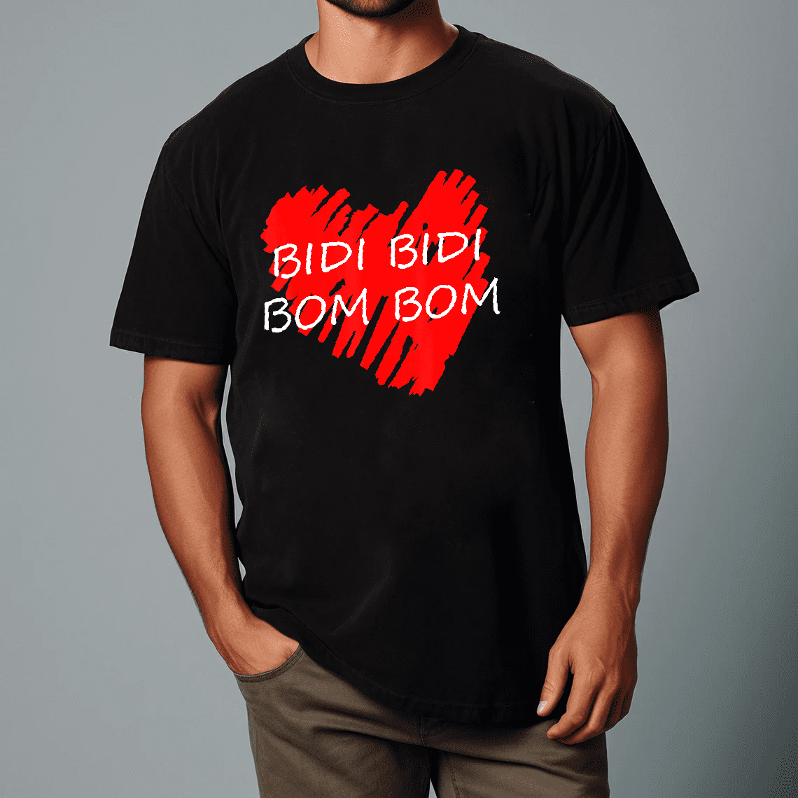 Bidi Bidi Bom Bom Retro Music Lover Fun Quote Design Unisex T-Shirt ...