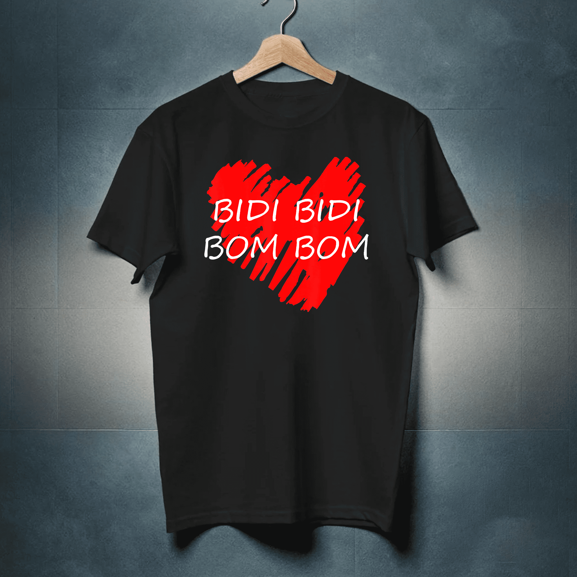 Bidi Bidi Bom Bom Retro Music Lover Fun Quote Design Unisex T-Shirt, up ...