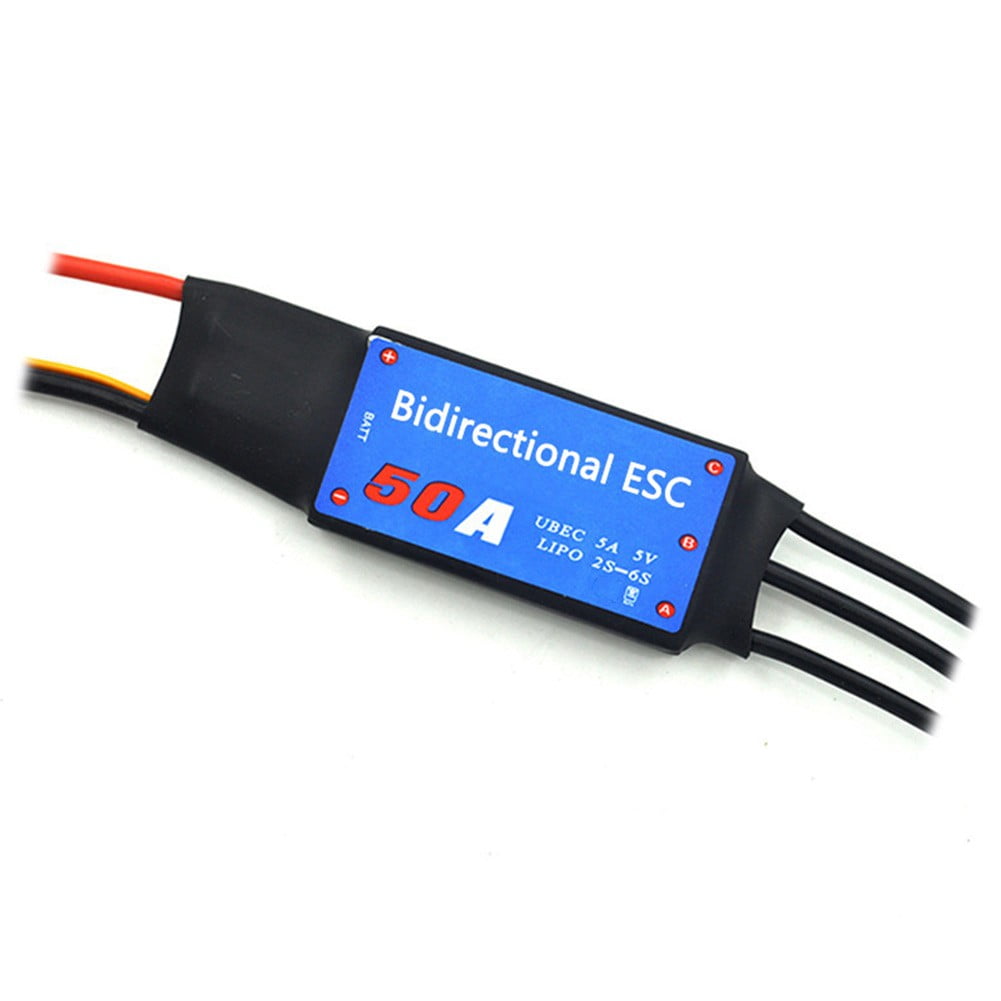 Bidirectional Brushless ESC for RC Cars, Boats, and Underwater ...