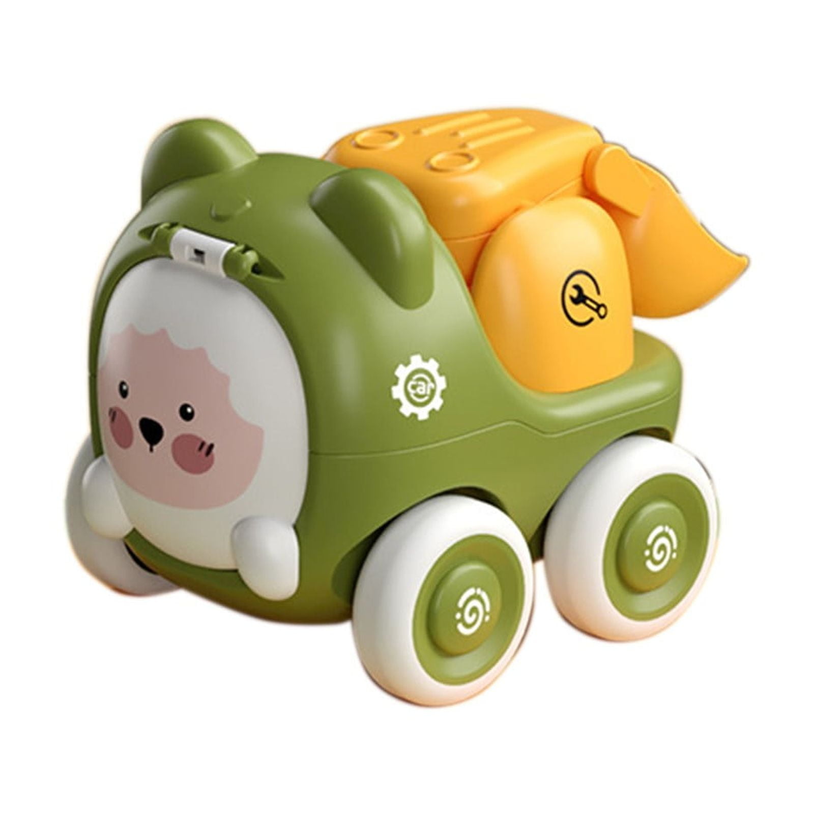 Bidirectional Glider Blue Inertia Construction Vehicle, Push and Go ...