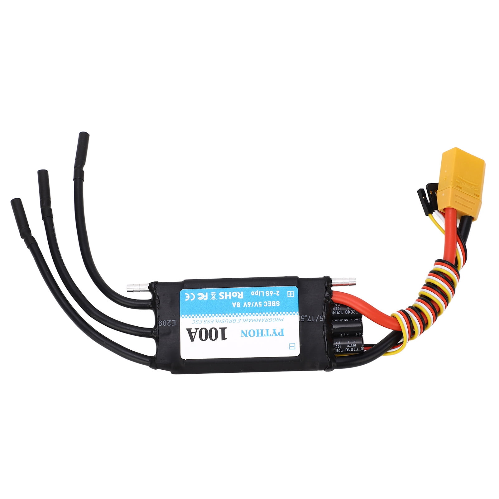 Bidirectional Waterproof 100A ESC 2?6S Electric Speed Controller with ...