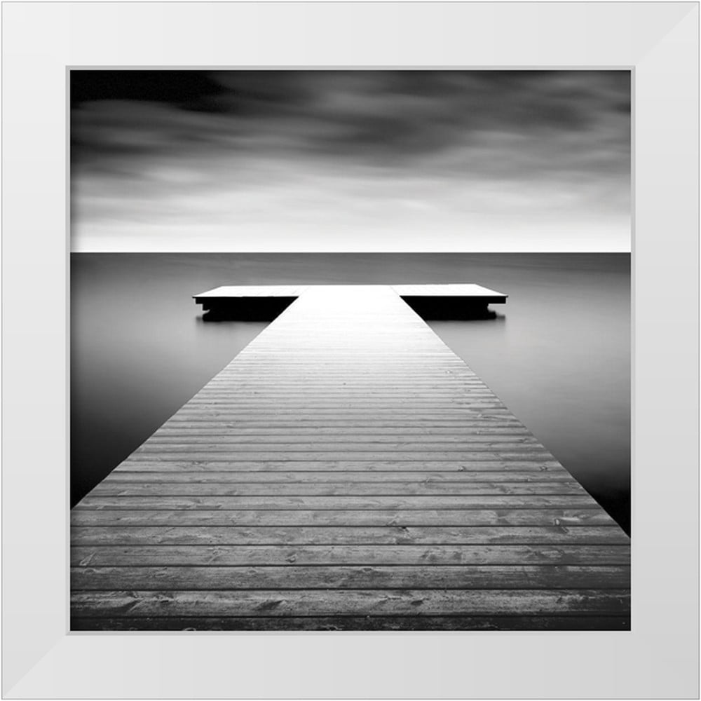 Biebel 26x26 White Modern Wood Framed Museum Art Print Titled - Idyllic ...