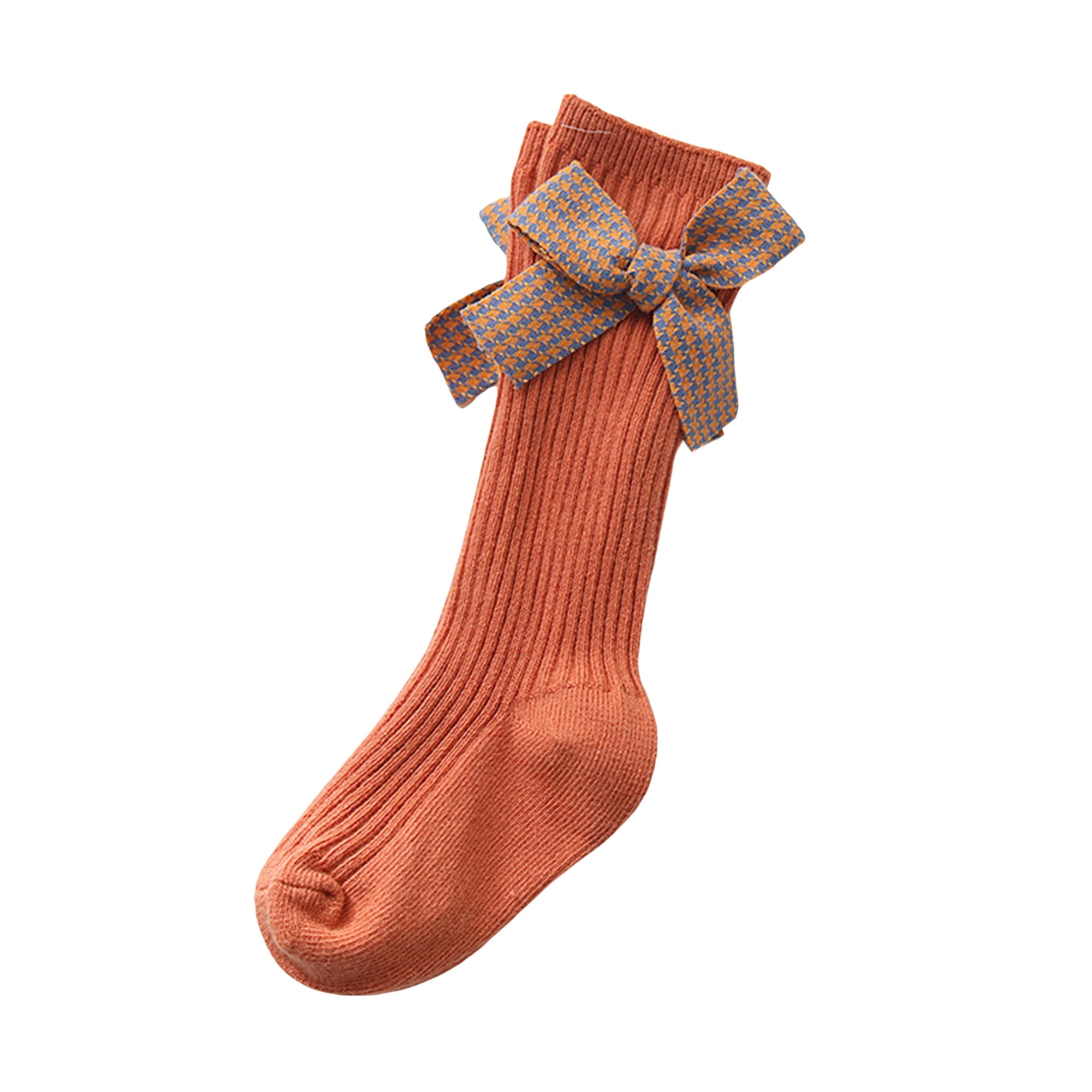 Biekopu Baby Girls Princess Socks Cute Bow Knee High Socks Breathable ...