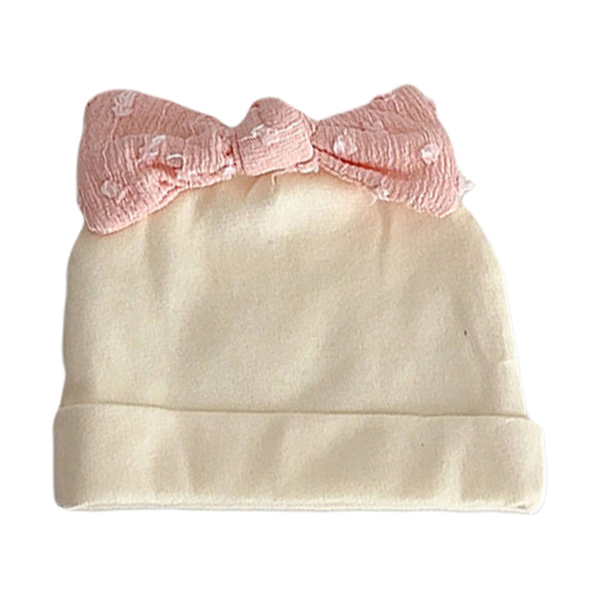 Biekopu Cute Bowknot Hat Cap Beanie Bonnet Hospital Baby Hats Knot ...