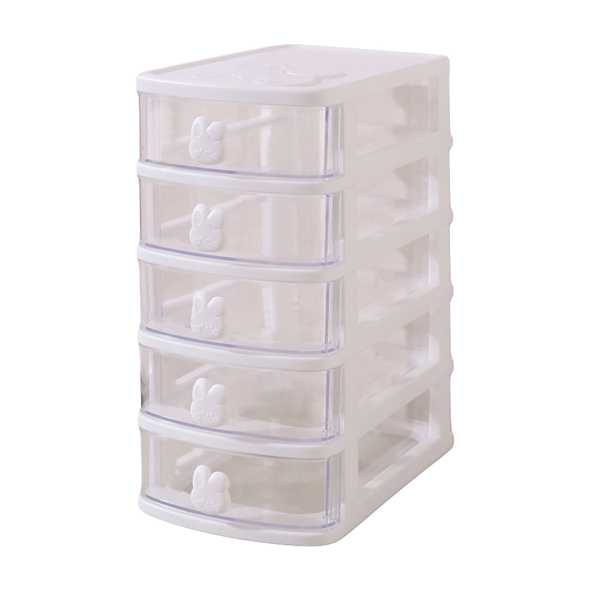 Biekopu Desktop Storage Drawers Desk Organizer with Drawers, Clear ...