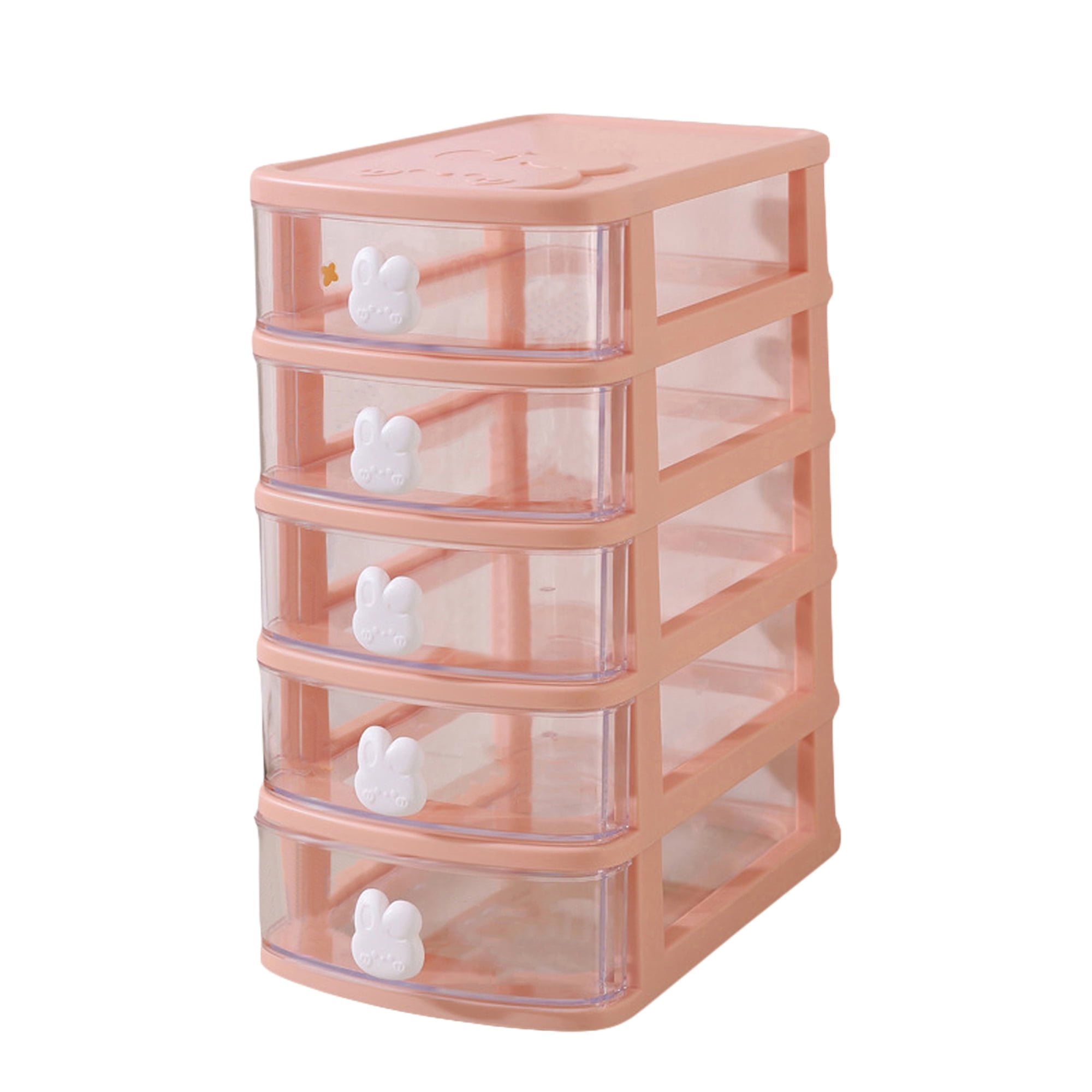 Biekopu Desktop Storage Drawers Desk Organizer with Drawers, Clear ...