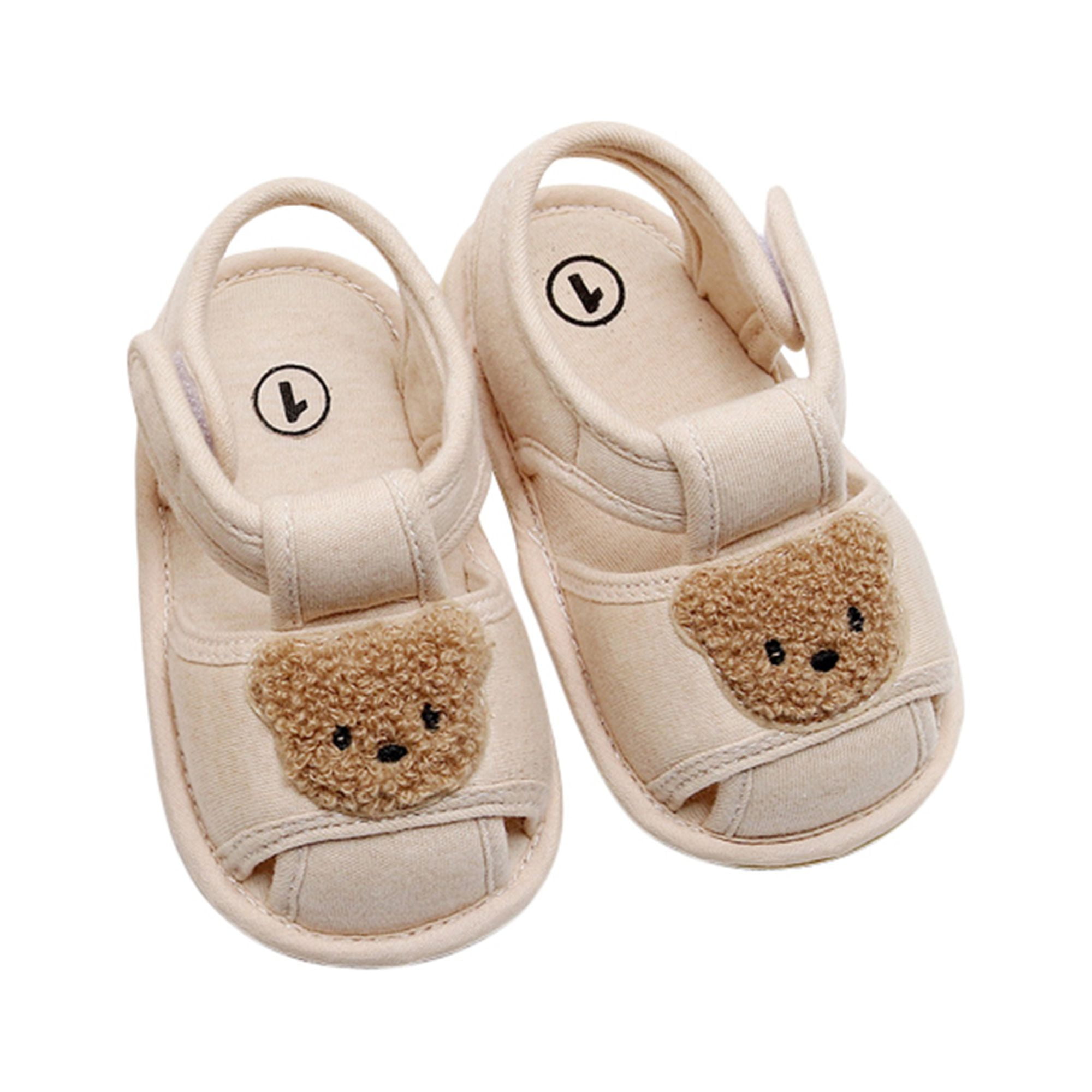 Biekopu Infant Baby Girls Boys Sandals Bear/Rabbit Embroidery Anti-Slip ...