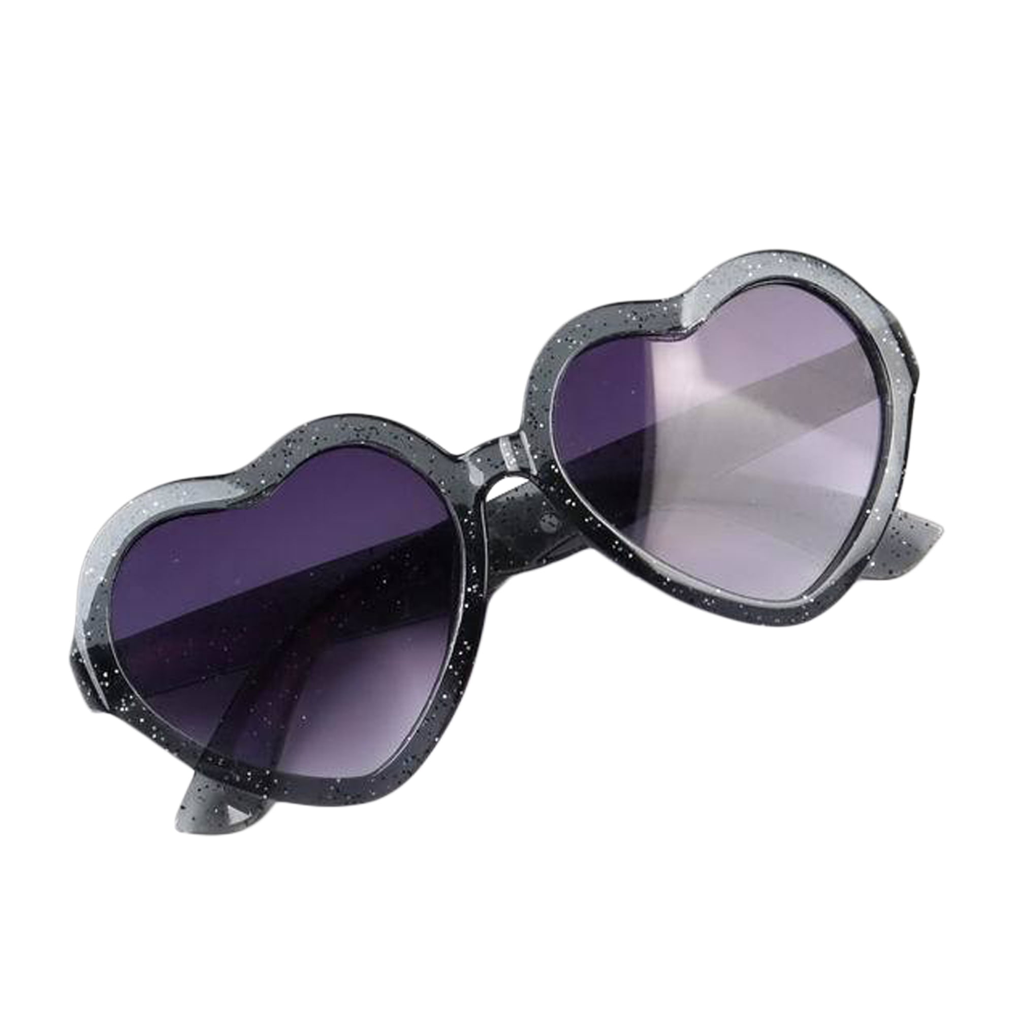 Biekopu Kids Cute Sunglasses, Gradient Color Heart Eye Protect Funny ...