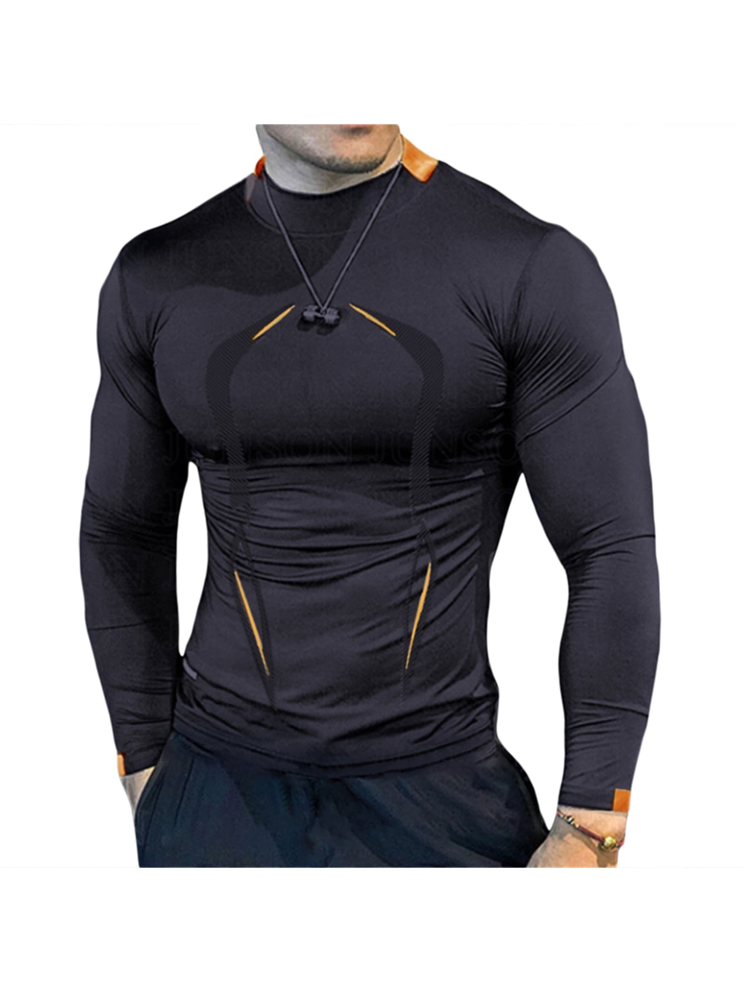 Biekopu Men Gym Sports Top Clothes Shirt Muscle Fitness Shark Quick ...