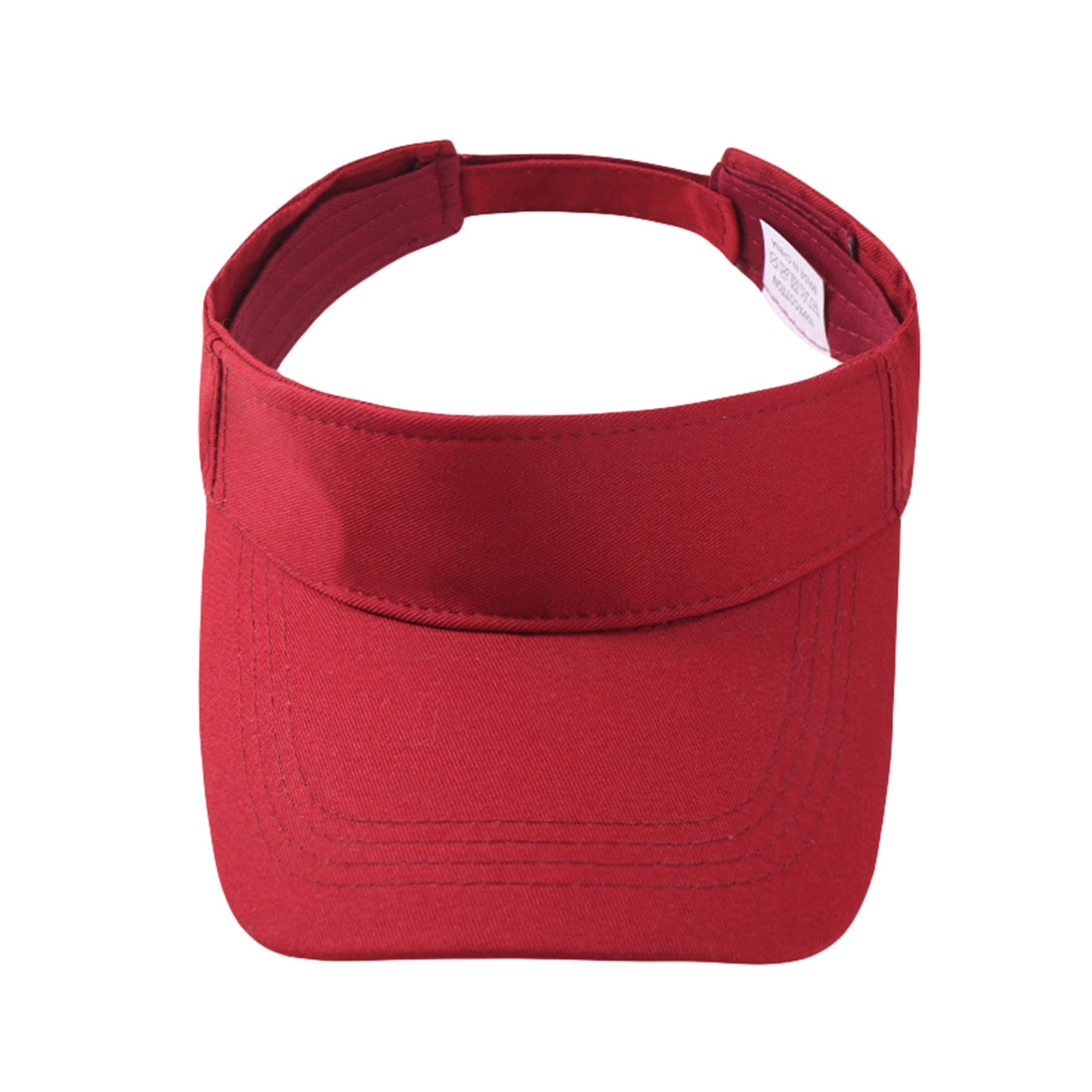 Biekopu Sport Sun Visor Hats Empty Top Caps Adjustable Golf Softball ...