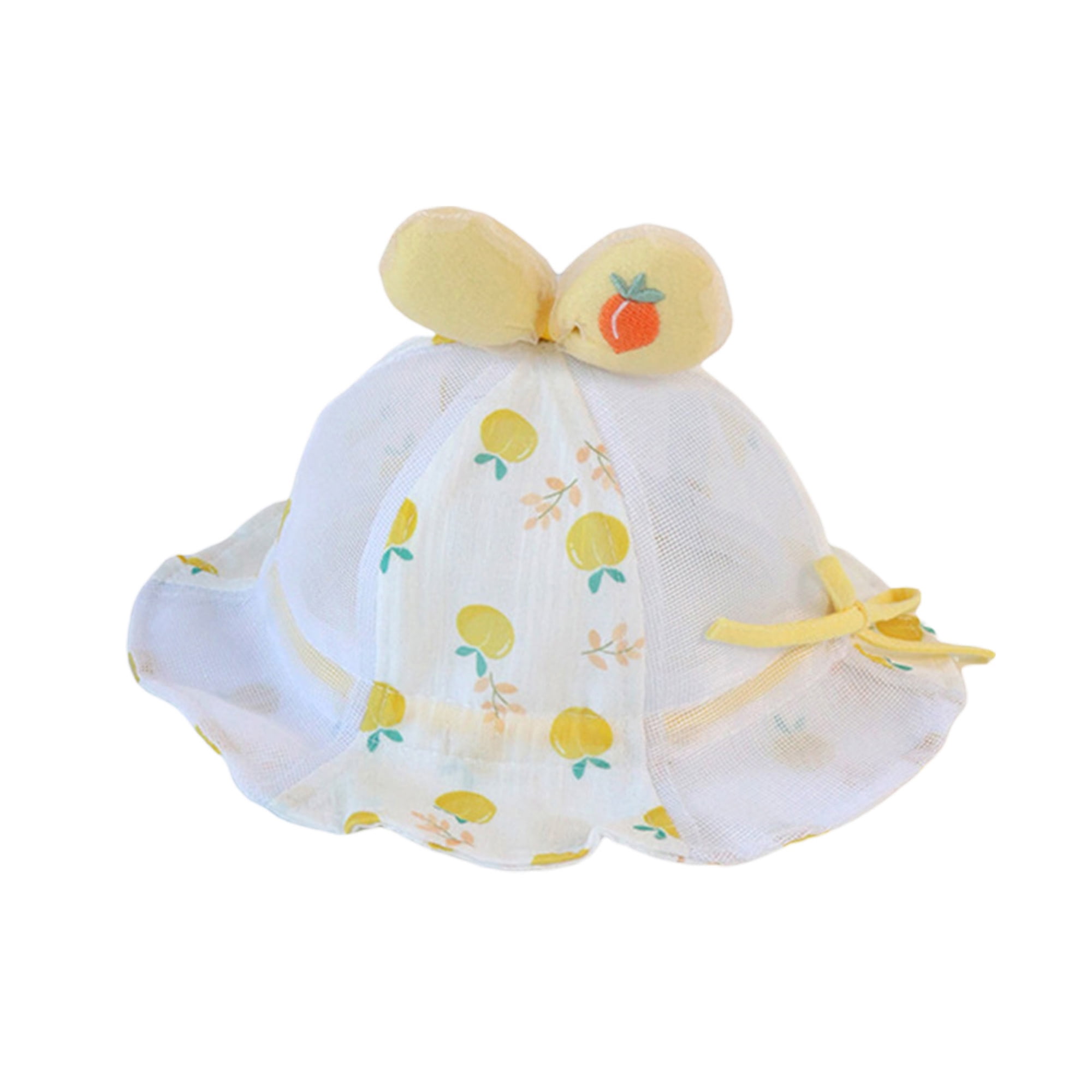 Biekopu Toddler Baby Sun Hats Wide Brim Fruit Print Beach Hats Sun ...