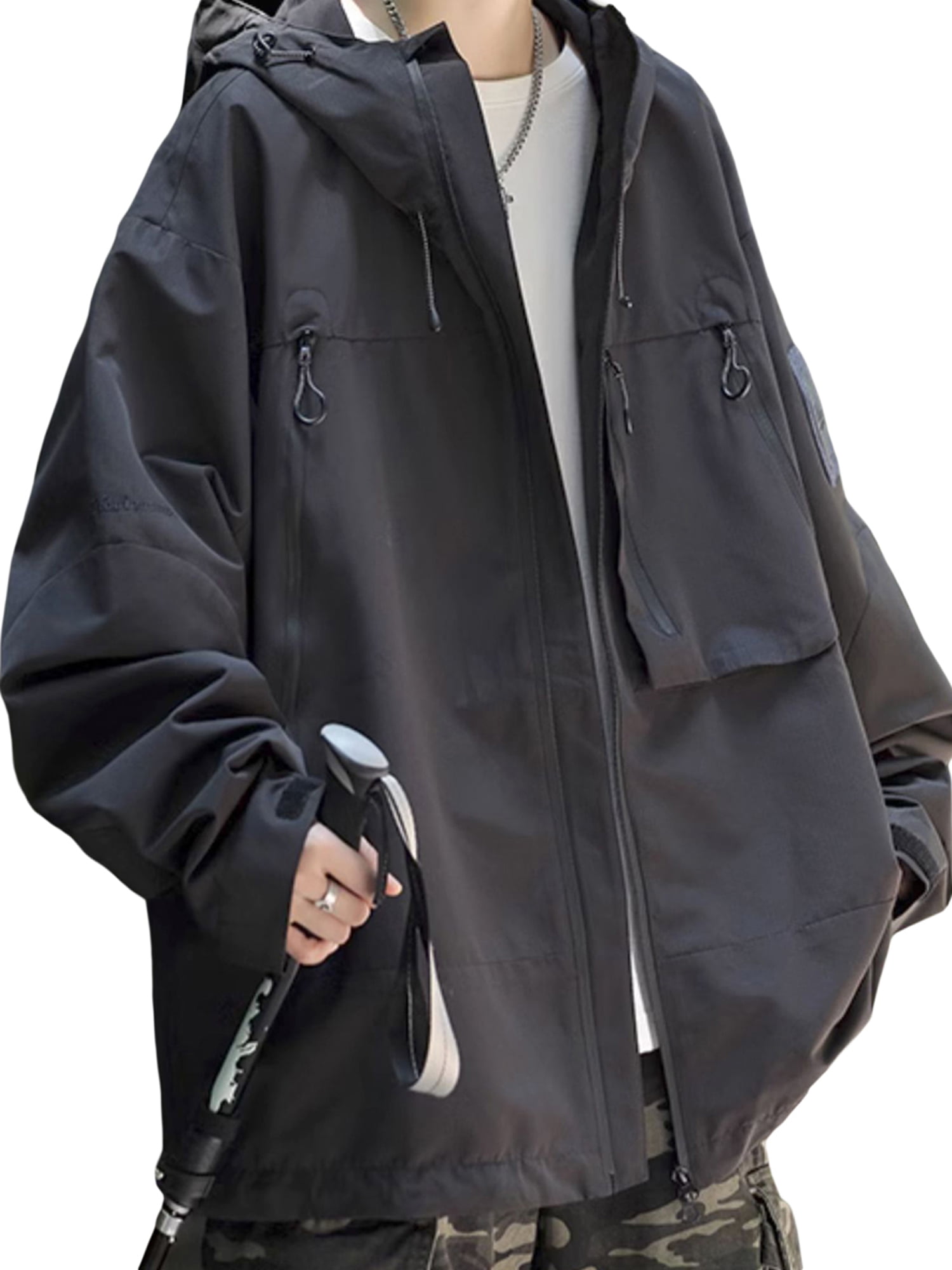 Biekopu Women Light Rain Jacket Waterproof Active Outdoor Trench ...