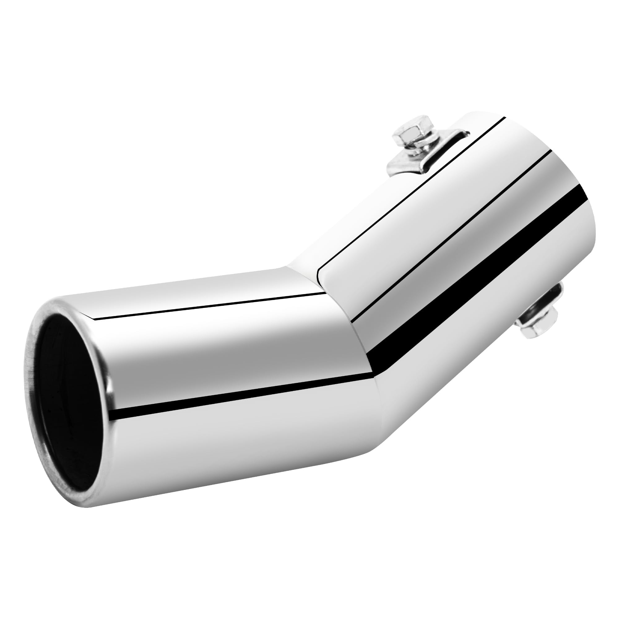 Bielpord Car Stainless Steel Exhaust Tips Fit 0.75 to 1.5 Inch Car ...