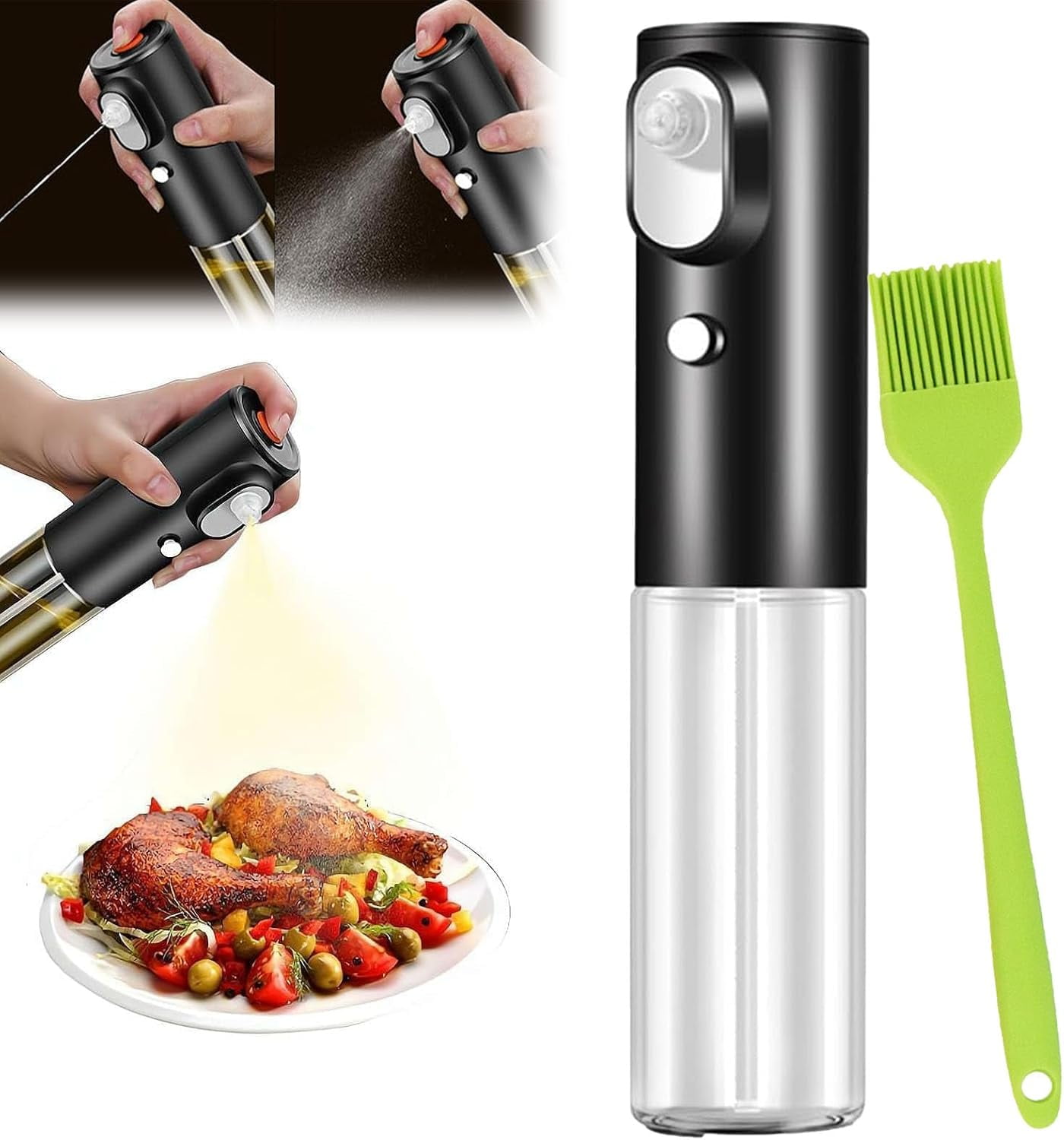 Biem Butter Sprayer, 200ml/6.76oz Biem Electric Butter Sprayer, Popcorn ...