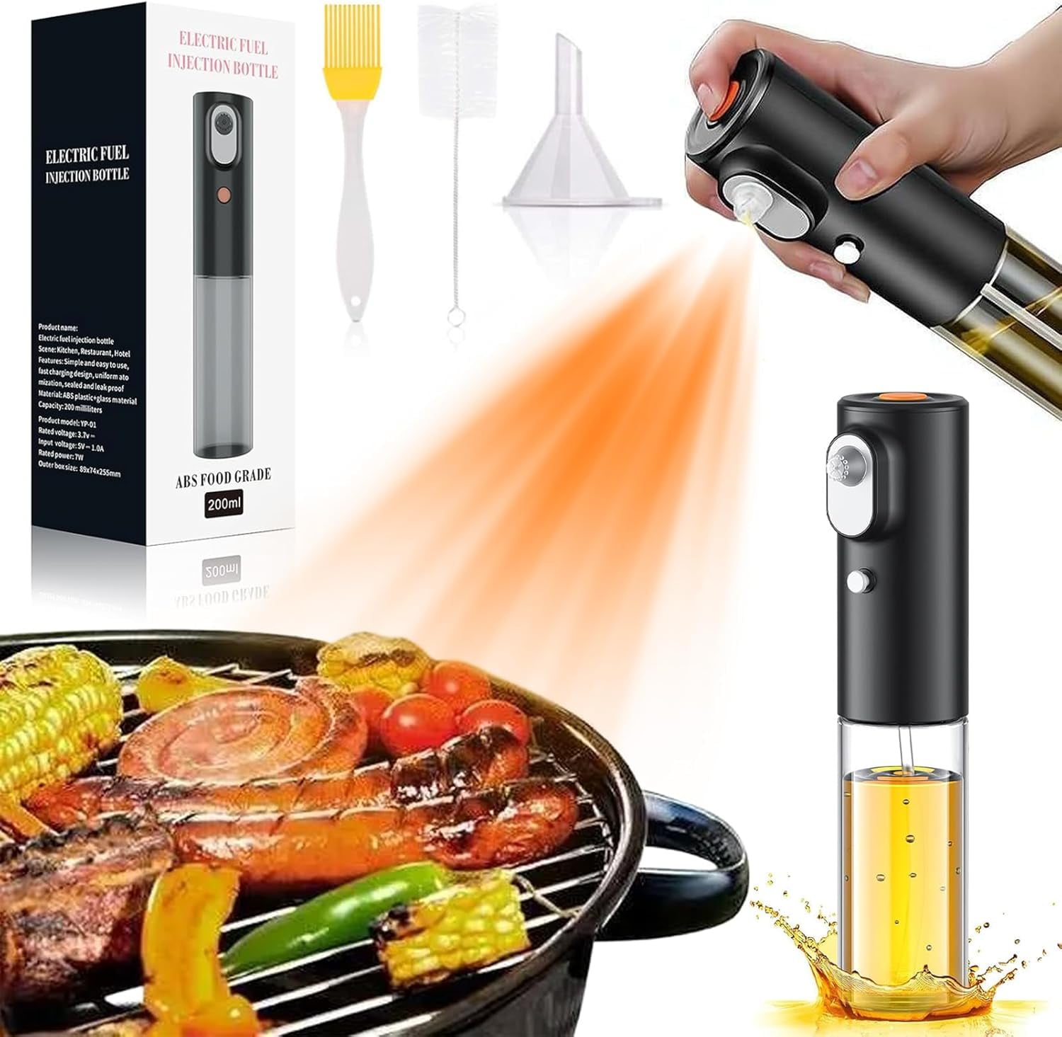 Biem Butter Sprayer V2 – 7.03oz Electric Butter Dispenser for Precise ...