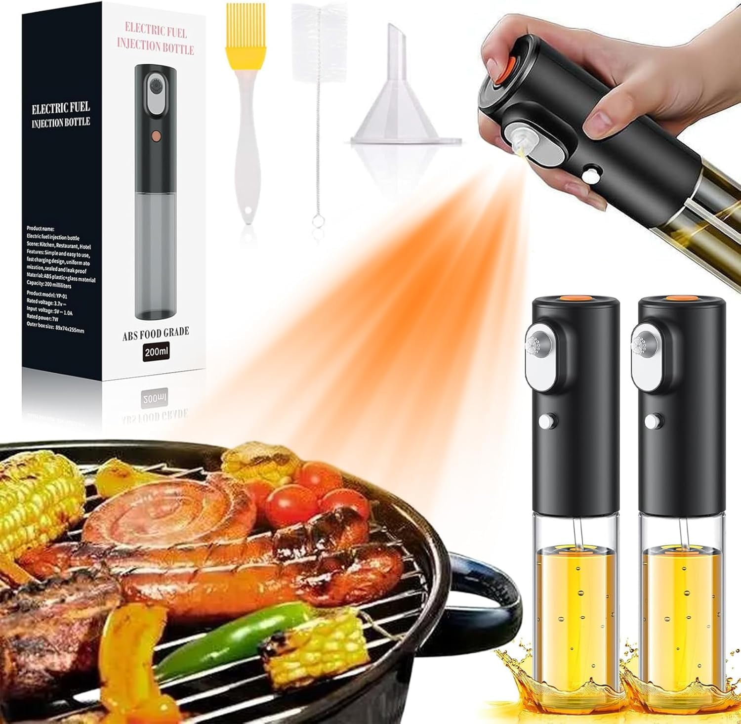 Biem Butter Sprayer V2 – 7.03oz Electric Butter Dispenser for Precise ...