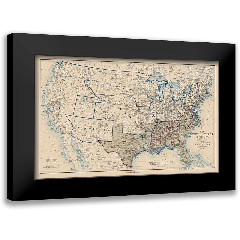 Bien 14x10 Black Modern Framed Museum Art Print Titled - United States ...