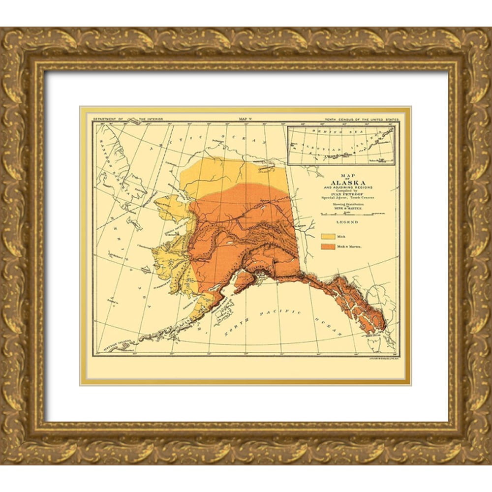Bien 14x12 Gold Ornate Wood Framed with Double Matting Museum Art Print ...