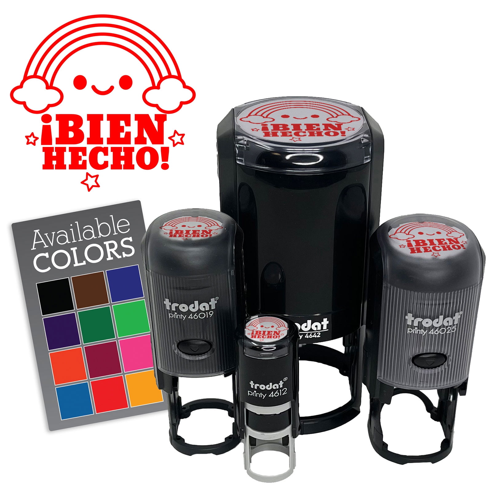 Bien Hecho Rainbow Good Work Spanish Class School Teacher Stamp Self ...