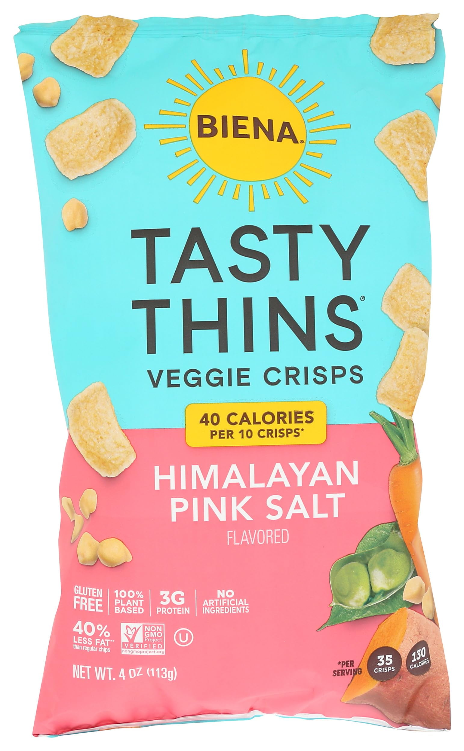 Biena Crisps Tasty Thins KEF16 Sea Sl 4 OZ - Walmart.com
