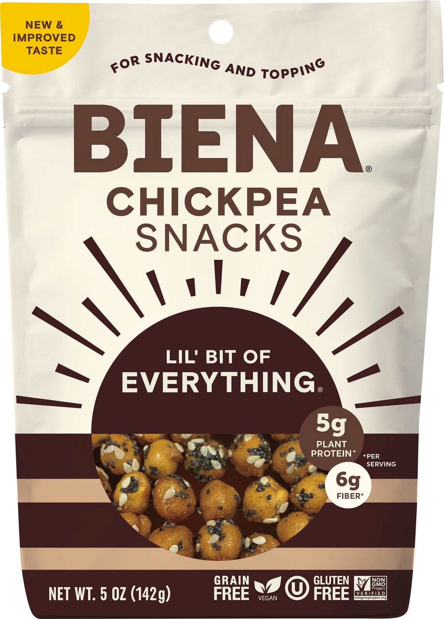 Biena Foods Lil Bit of Everything Chickpea Snack, 5 OZ - Walmart.com