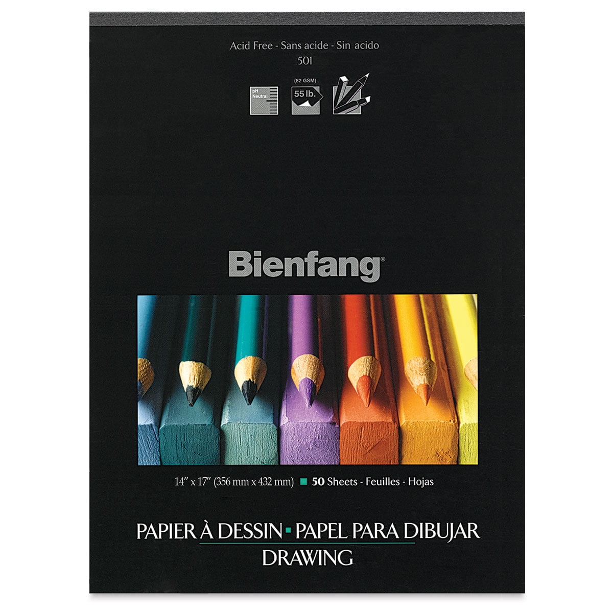 Bienfang Giant Drawing Paper Pad - 14" x 17", 50 Sheets - Walmart.com