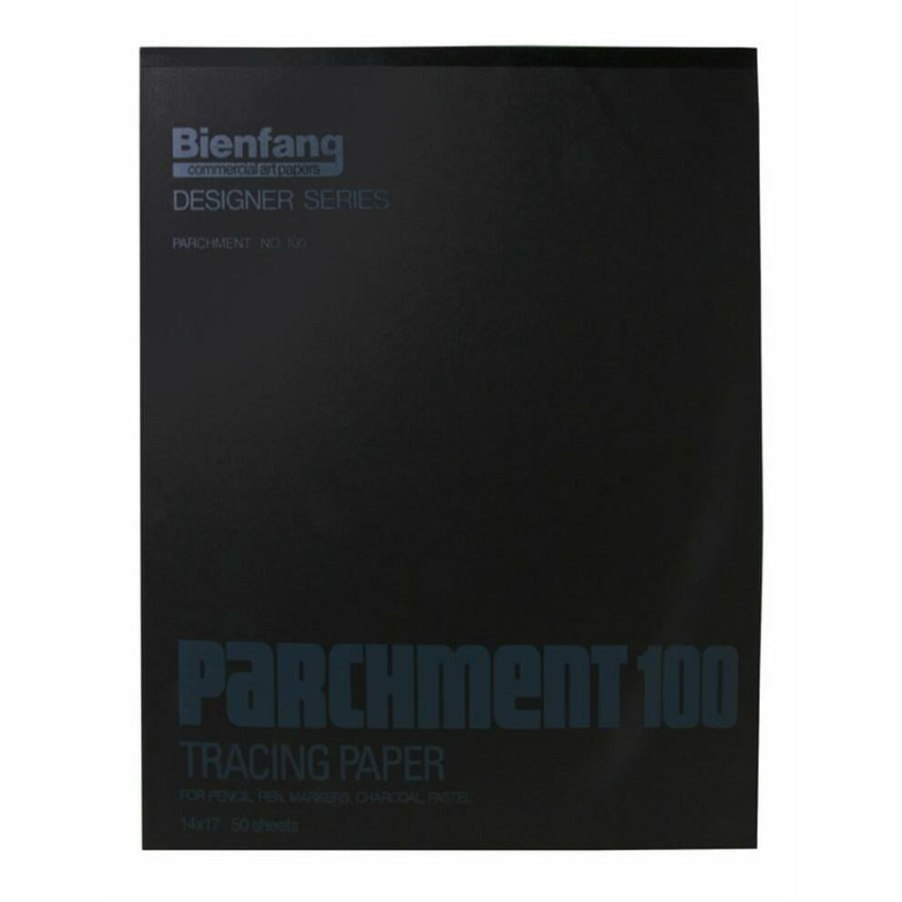 Bienfang Parchment 100 Tracing Paper Pad, 50 Sheets, 14" x 17 ...