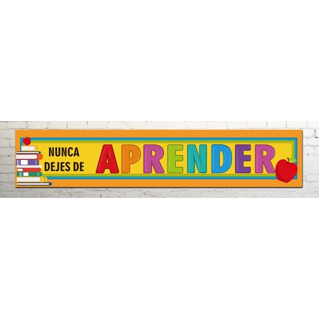 Bienvenidos Banner Spanish Welcome Sign Inspirational Poster Spanish ...