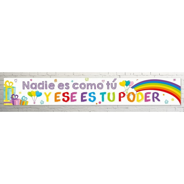 Bienvenidos Banner Spanish Welcome Sign Inspirational Poster Spanish ...