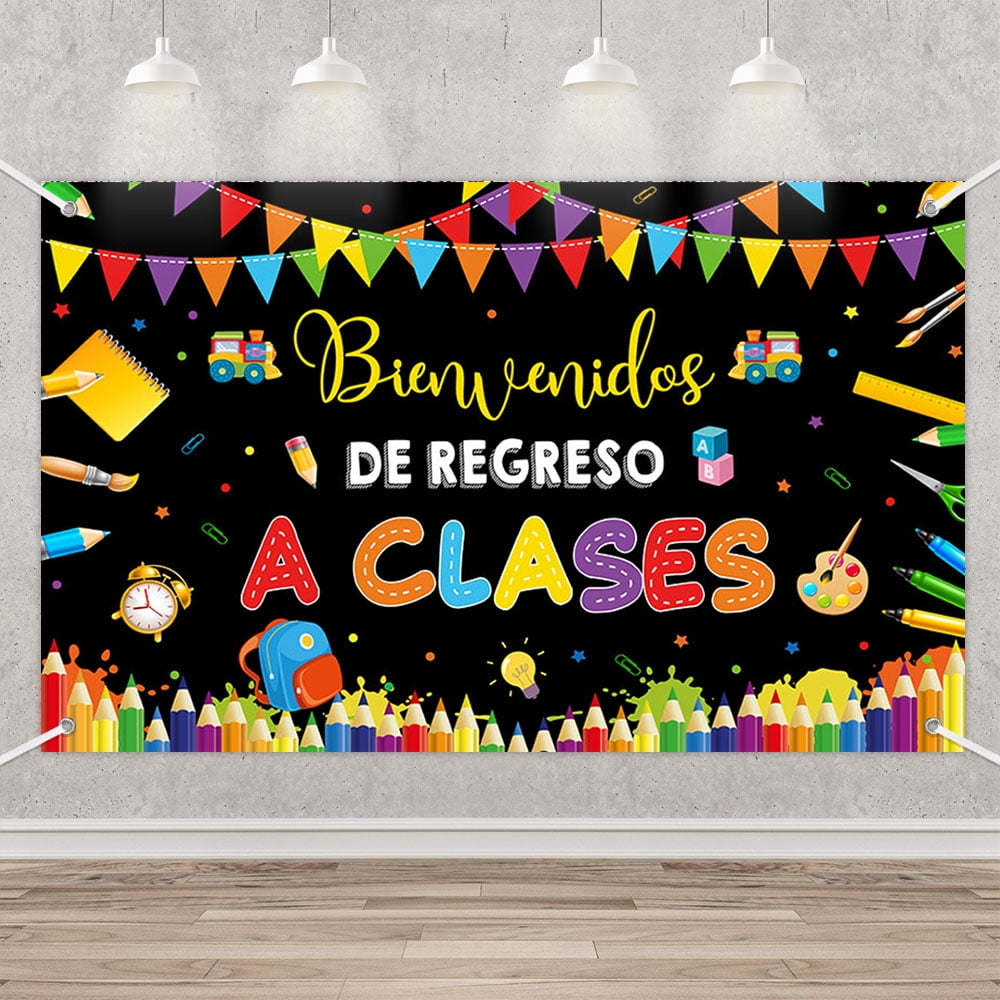 Bienvenidos De Regreso A Clases Banner Spanish Welcome Back to School ...