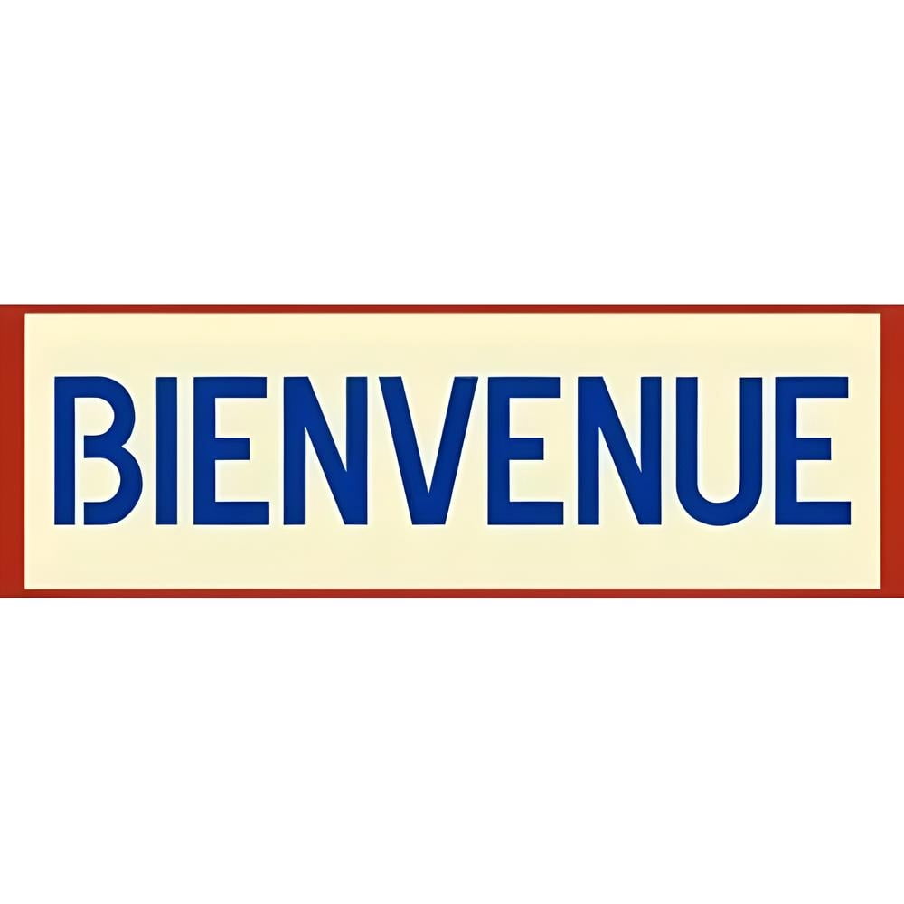 Bienvenue Sign Stencil - French Welcome Reusable Laser Cut Mylar ...