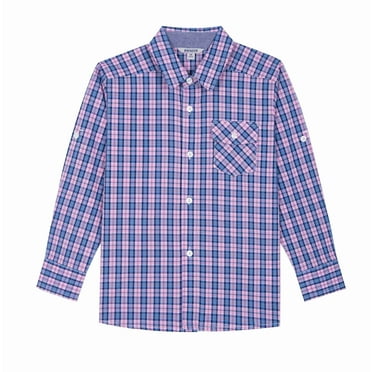 Gioberti Kids and Boys Long Sleeve Button Down Plaid Checkered Shirt ...