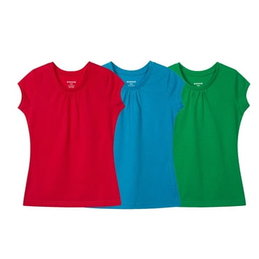 MISS POPULAR Girls 4-Pack T-Shirts | Rainbow Butterfly Glitter Print ...