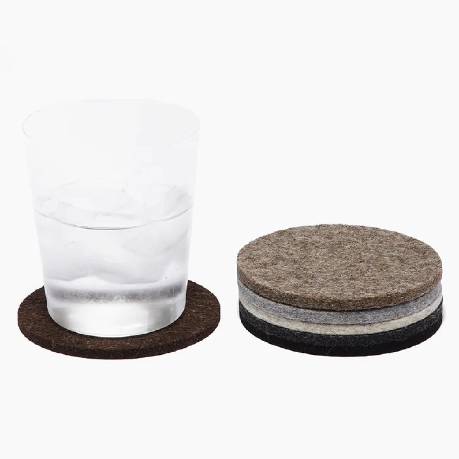 Bierfilzl Felt Coasters - Round - 100% Merino Wool - Moisture Wicking ...