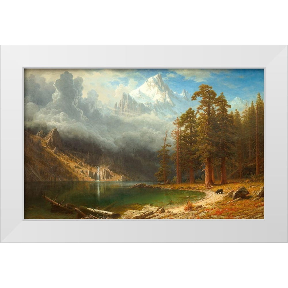 Bierstadt, Albert 18x13 White Modern Wood Framed Museum Art Print ...