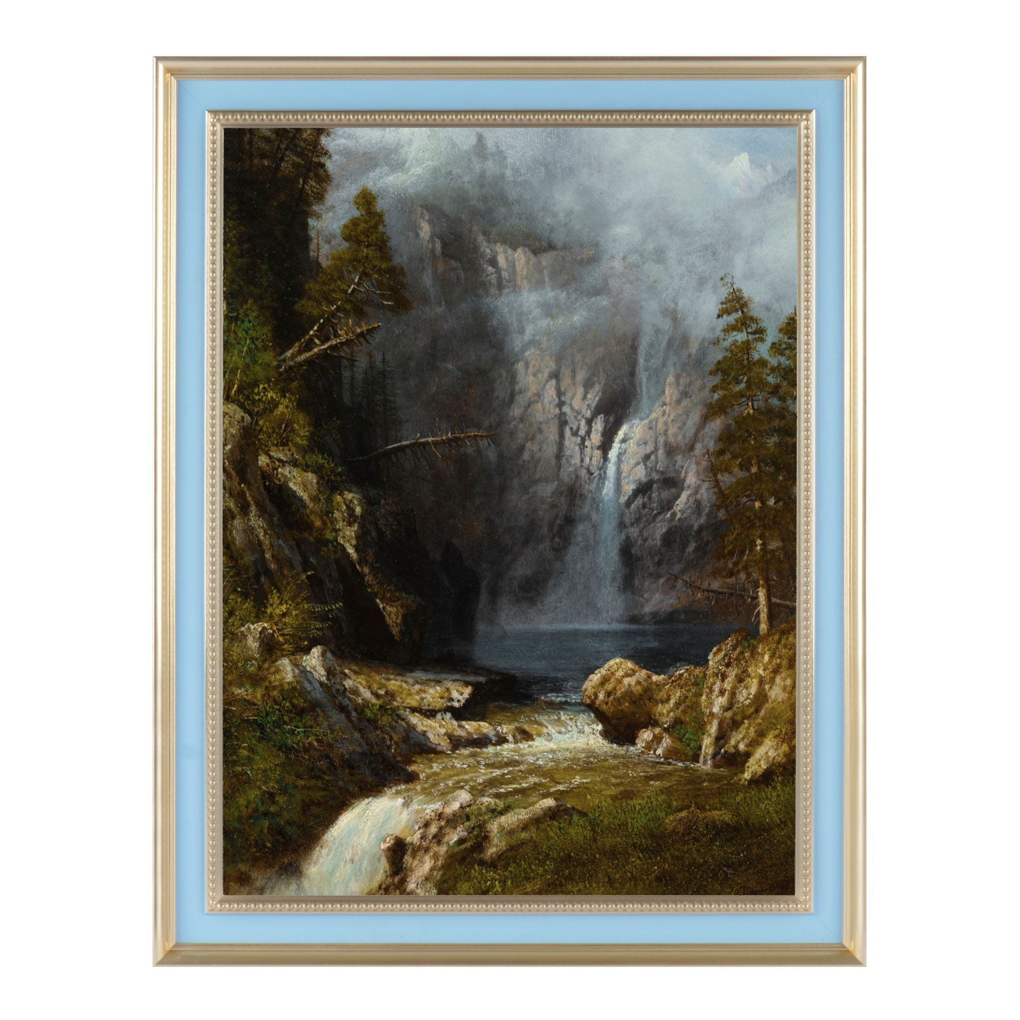 Bierstadt Canvas Wall Art–Western Landscape Wall Art with Pine Wood ...