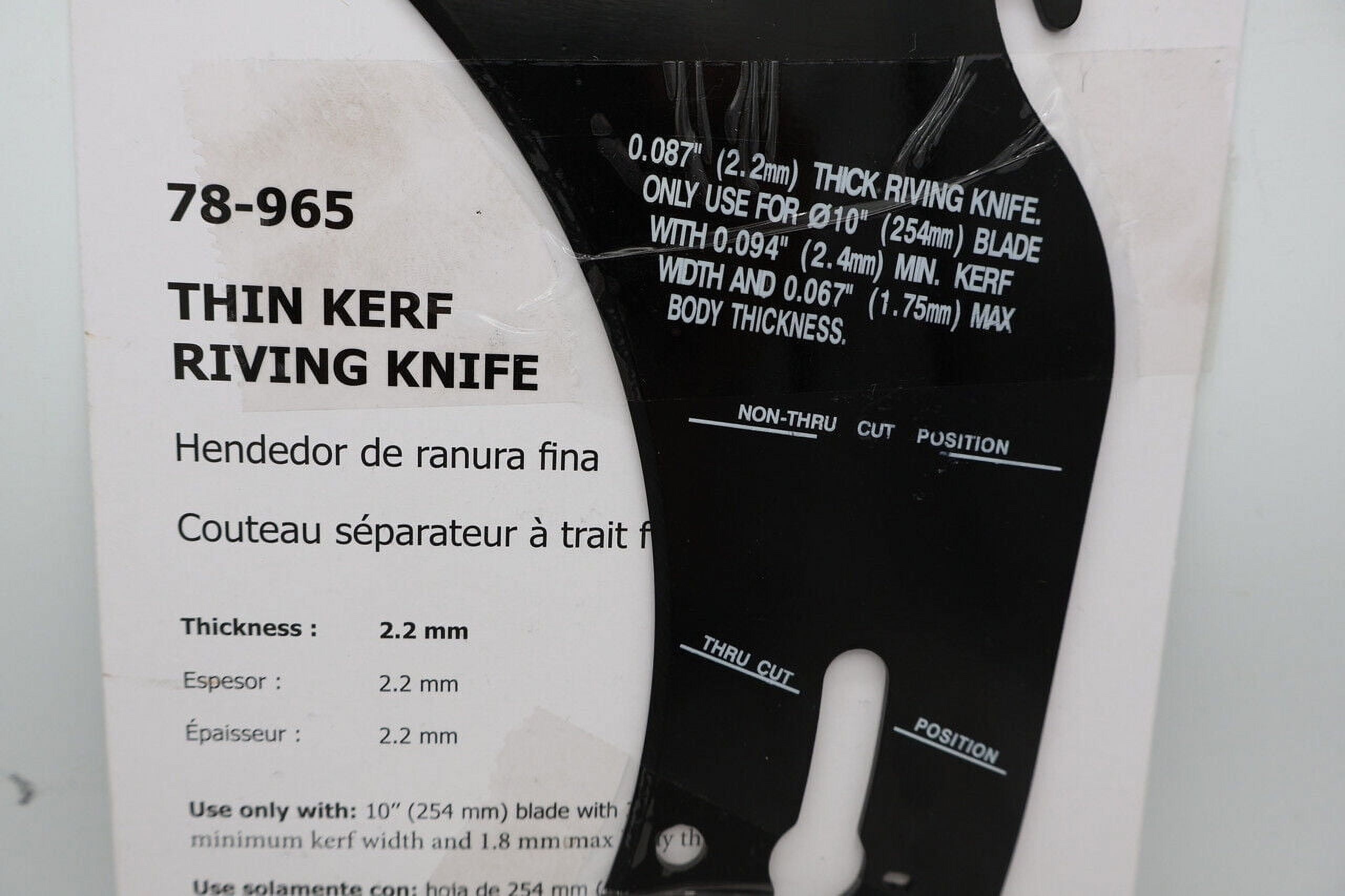 Biesemeyer 78-965 Thin Kerf Riving Knife - Walmart.com