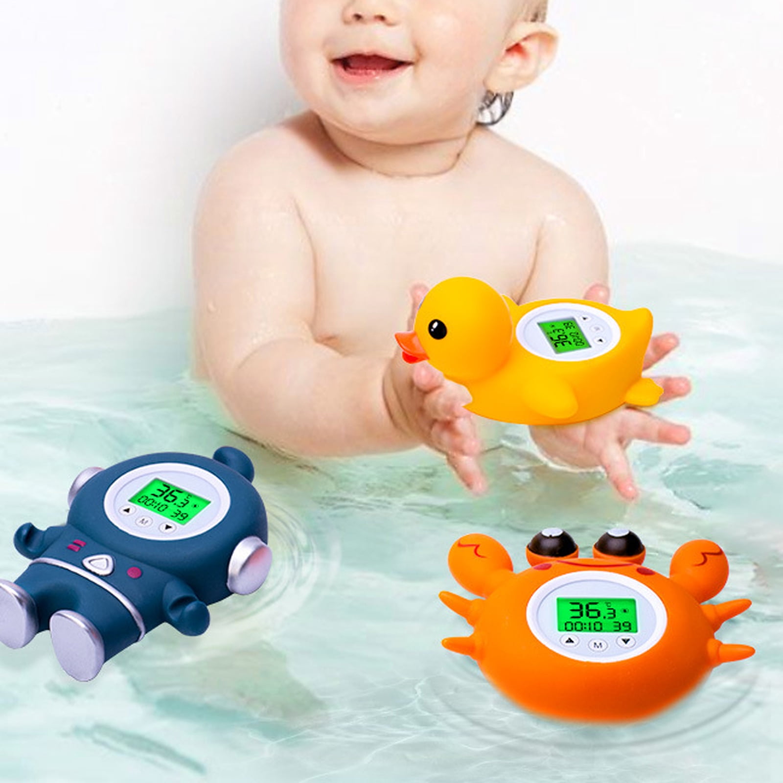Biezeib Baby Bath Thermometer Cute Bathtub Thermometer Floating Toy ...