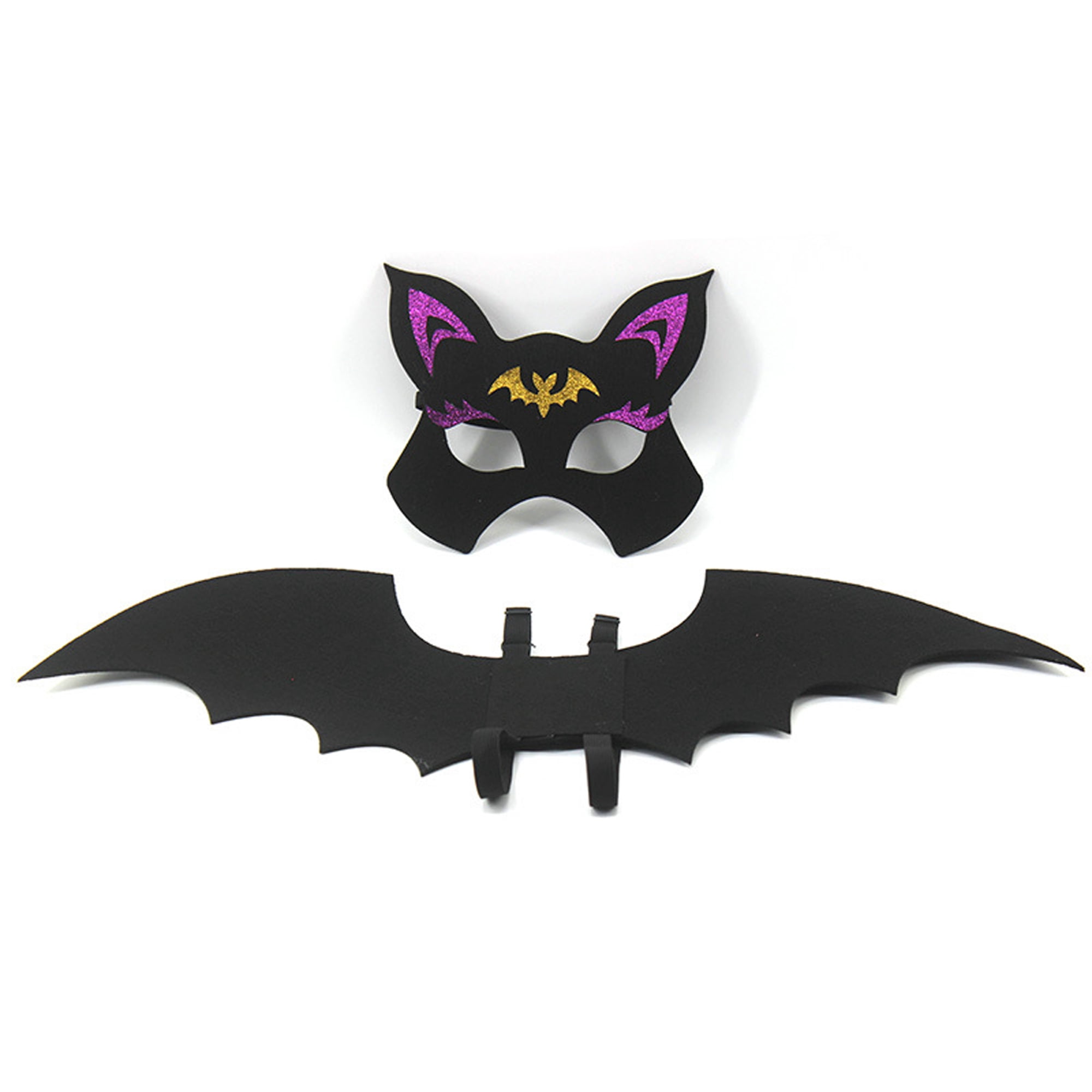 Biezeib Bat Costume for Kids and Teens Classic Black Bat Wings with ...