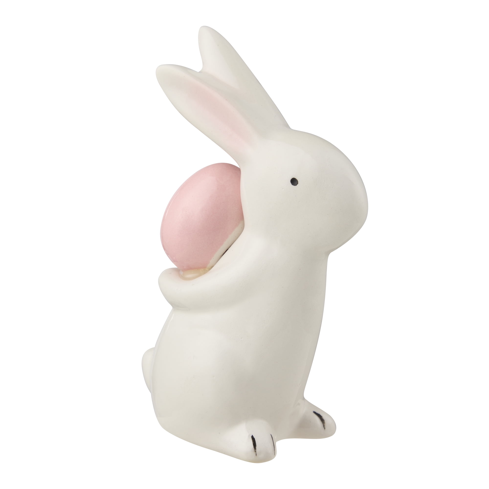 Biezeib Ceramic Bunny Statue Elegant Art Rabbit Figurines Decorative ...