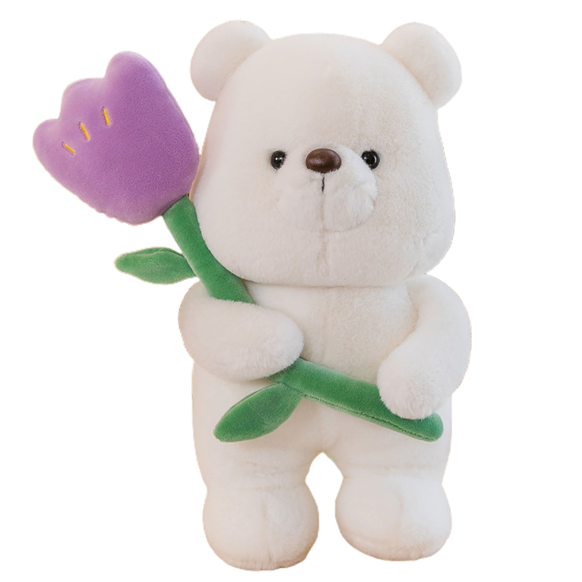 Biezeib Cute Tulip Bear Plush Toy Soft Stuffed Cartoon Bear Animals ...