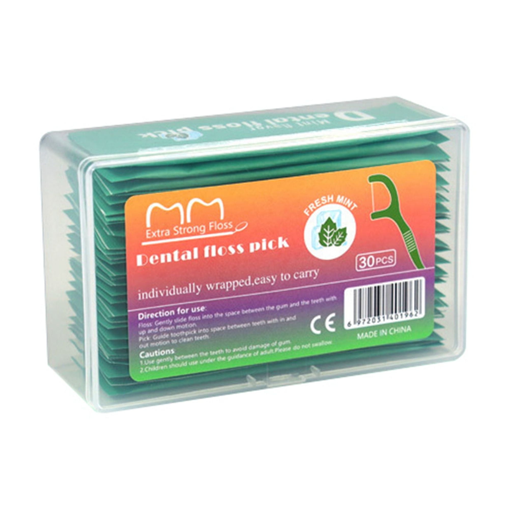 Biezeib Dental Floss Pick Flavored Toothpicks with Travel Case Extra ...