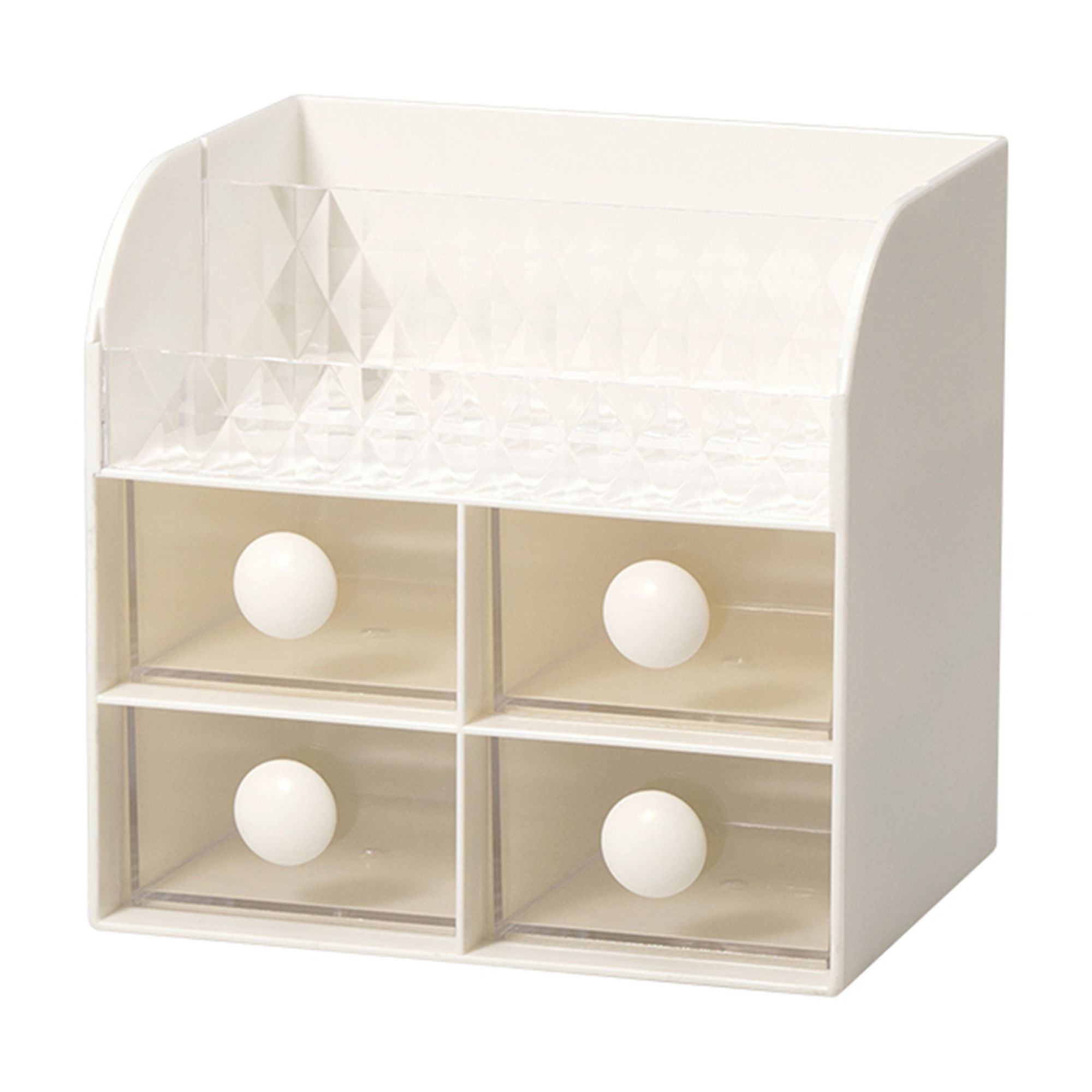 Biezeib Desktop Storage Boxes, Large Capacity Storage Case Desktop ...