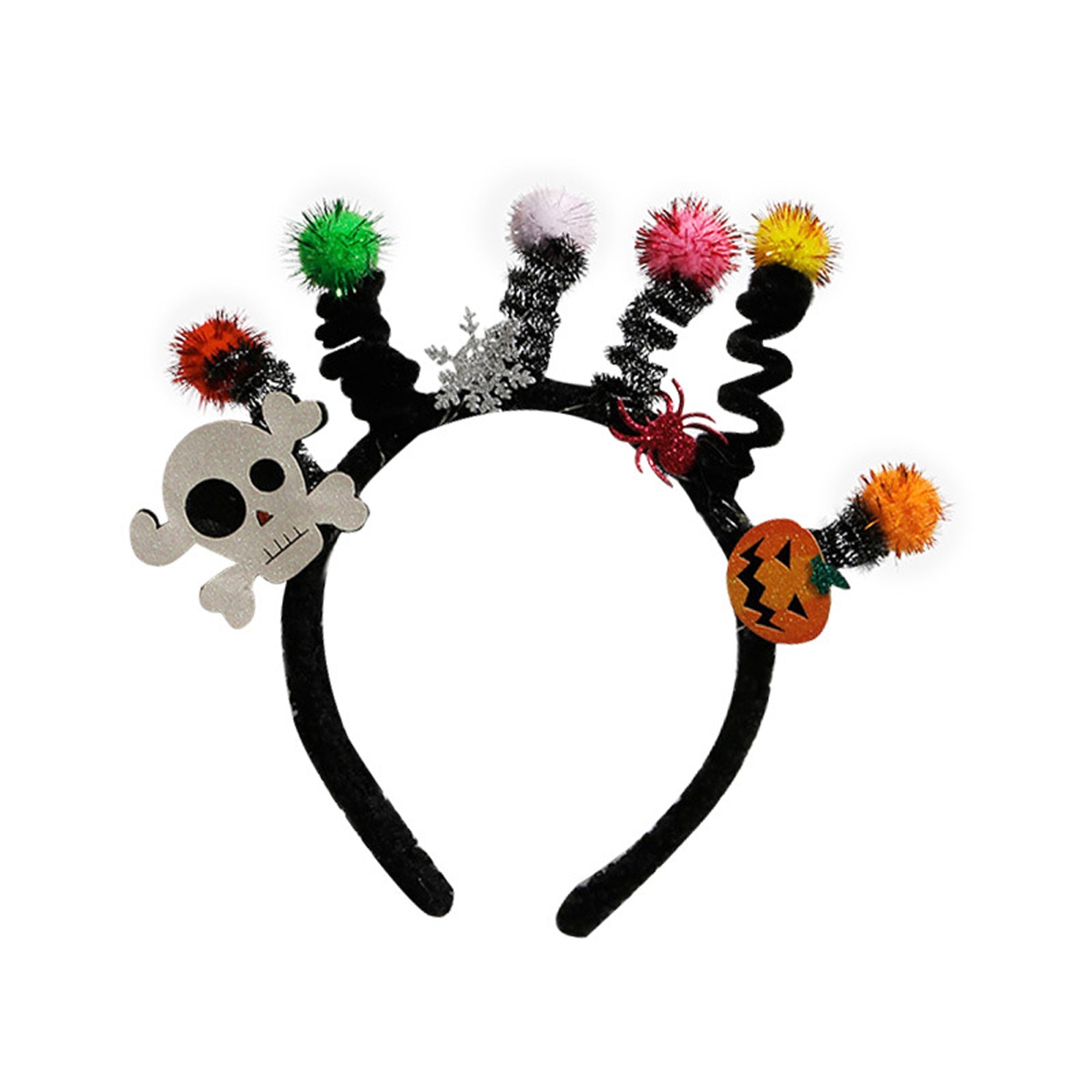 Biezeib Halloween Light Up Costume Headband Cosplay Ghost Pumpkin Witch ...