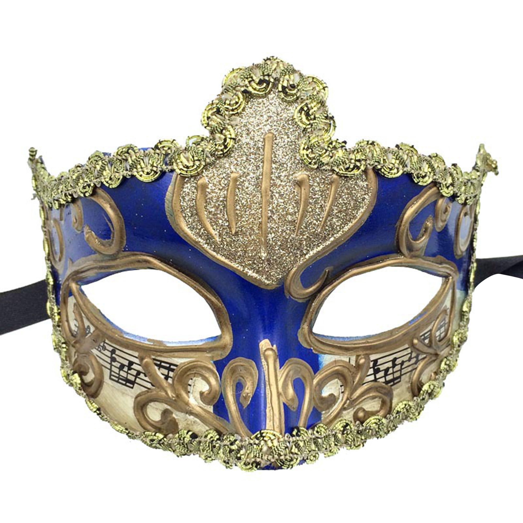 Biezeib Women Masquerade Face Coverings Shiny Half Face Facewear ...