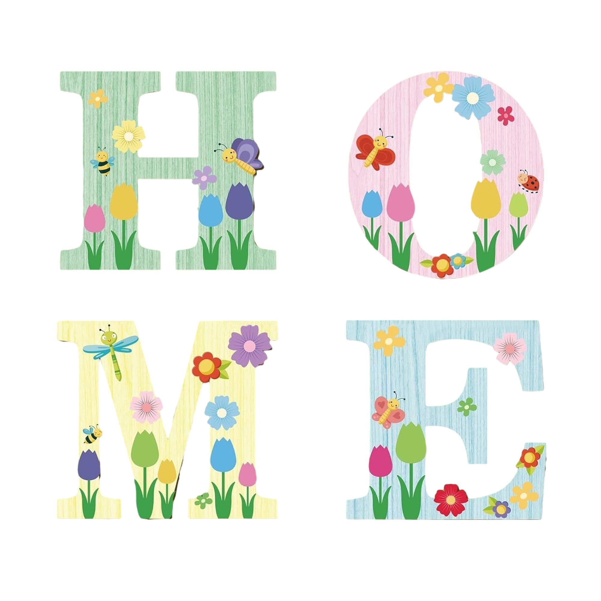 Biezeib Wooden Home Letters Farmhouse Home Sign Hanging Letters Wall ...