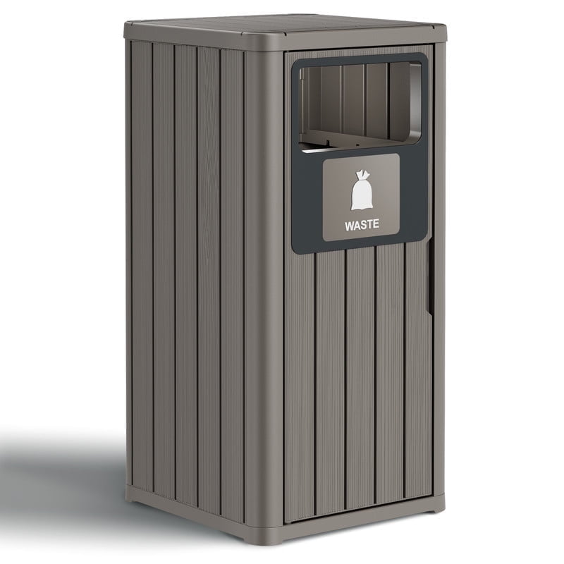 Bifanuo 42 Gallon Trash Can – Durable, Waterproof Resin Garbage Bin for ...