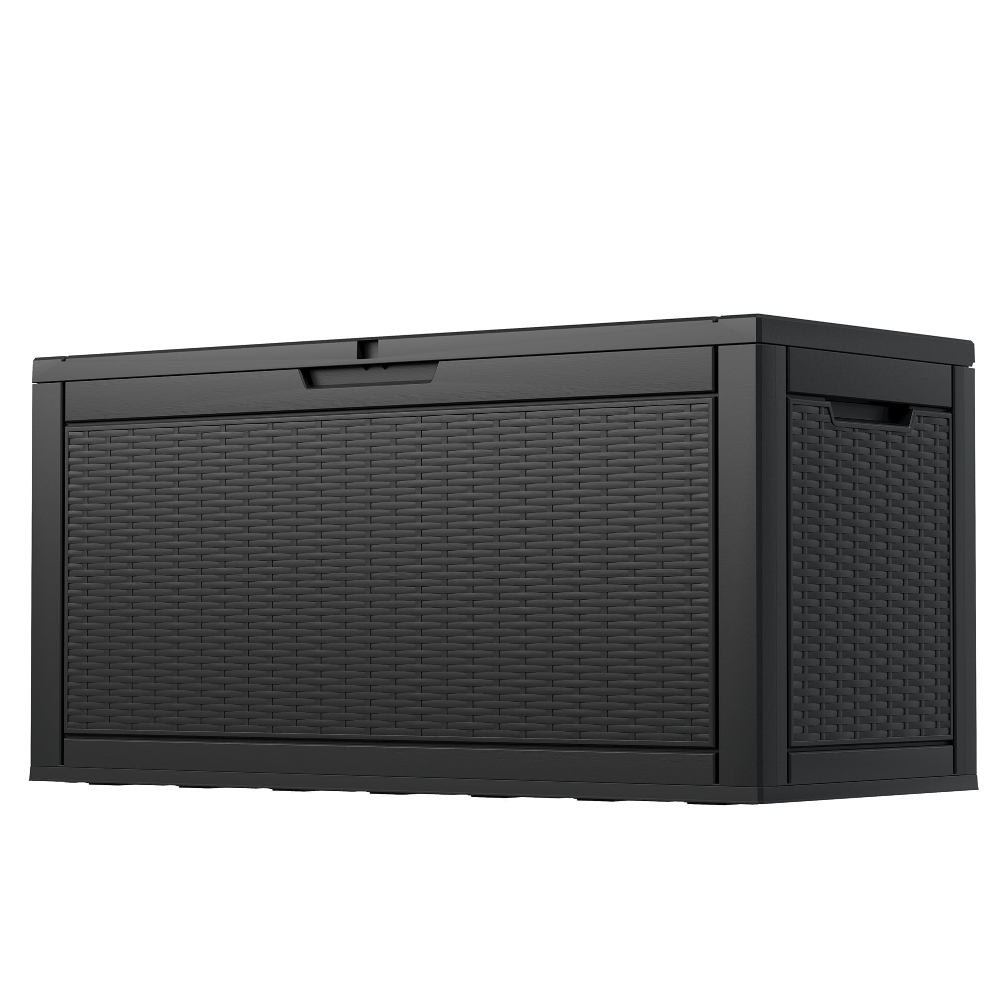 Bifanuo 85 Gallon Deck Box Lockable Resin Outdoor Storage Box ...