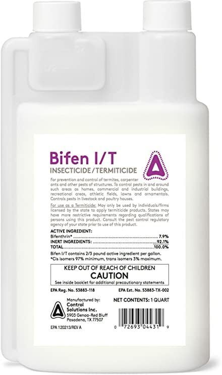 Bifenthrin I/T BIFEN 7.9 Insecticide controls over 75 pests - 32oz ...