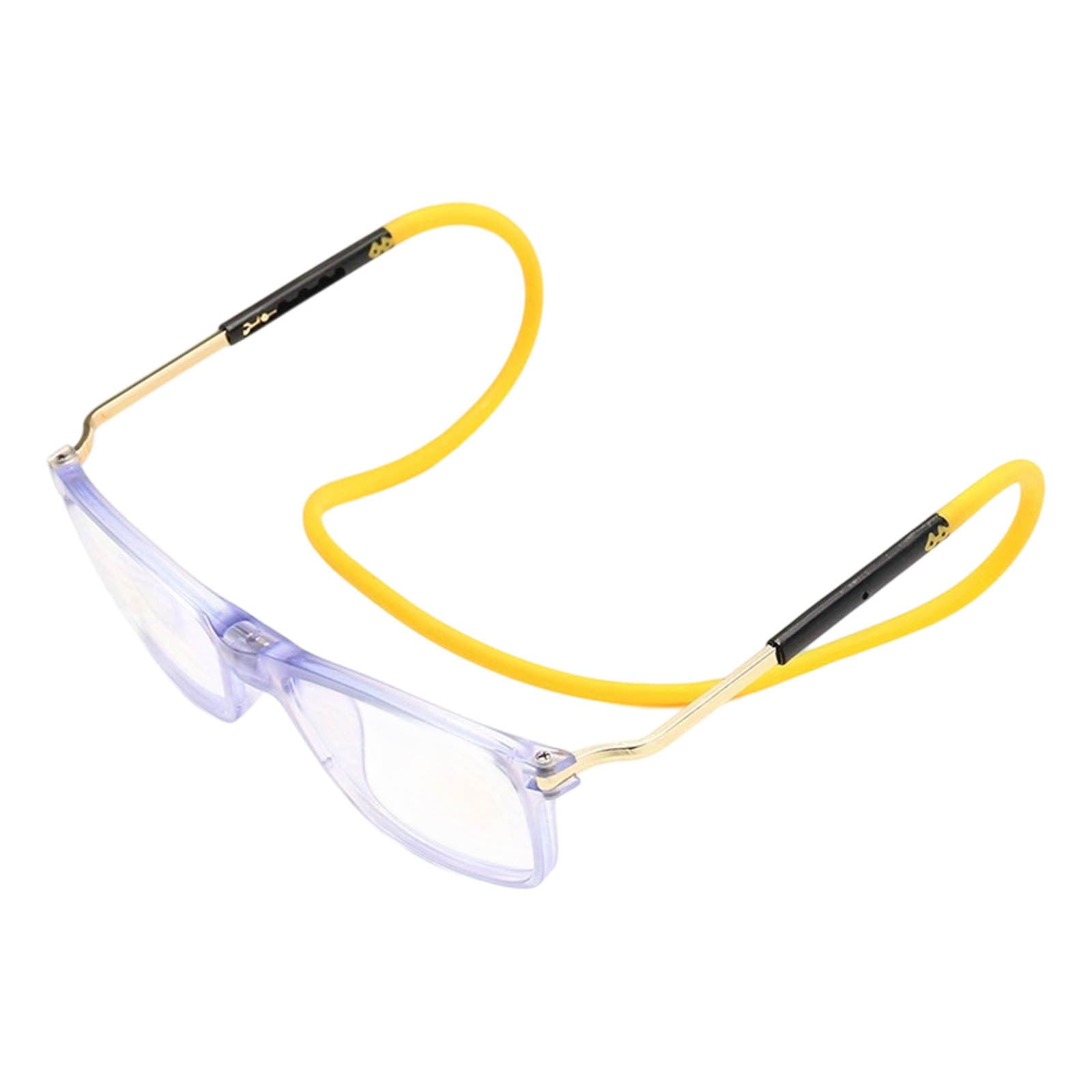 Bifocal Reading Glasses Portable Blue Light Eyewear with Neck Strap ...